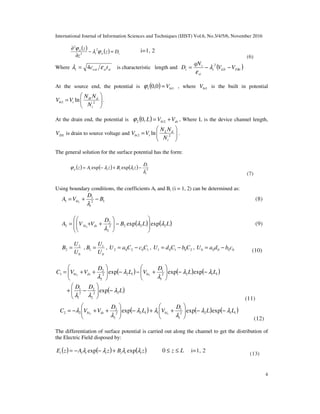 ANALYTICAL AND NUMERICAL MODELING OF VTH AND S FOR NEW CG MOSFET STRUCTURE | PDF