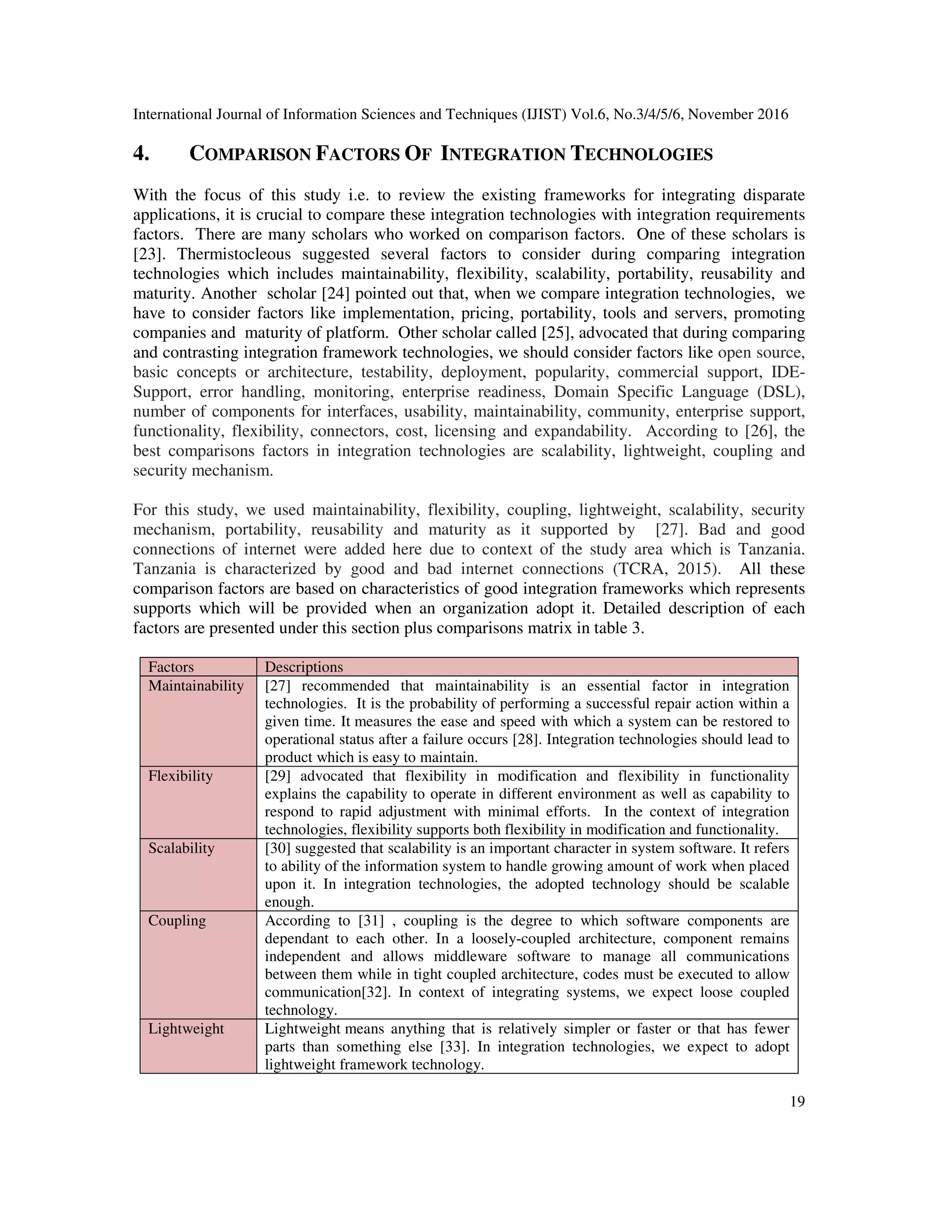 AN OVERVIEW OF EXISTING FRAMEWORKS FOR INTEGRATING FRAGMENTED ...