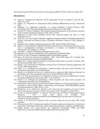 AN OVERVIEW OF EXISTING FRAMEWORKS FOR INTEGRATING FRAGMENTED ...