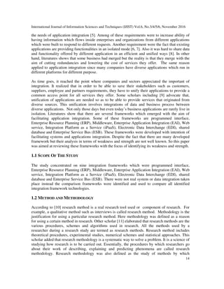 AN OVERVIEW OF EXISTING FRAMEWORKS FOR INTEGRATING FRAGMENTED ...