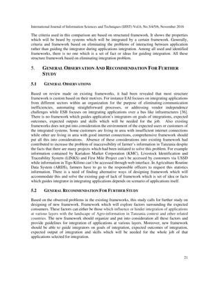 AN OVERVIEW OF EXISTING FRAMEWORKS FOR INTEGRATING FRAGMENTED ...