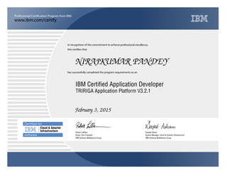IBM TRIRIGA Certification | PDF