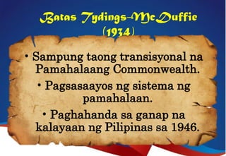 661803171-Kayamanan-Pilipinisasyon-Tungo-Sa-Pagsasarili.pptx