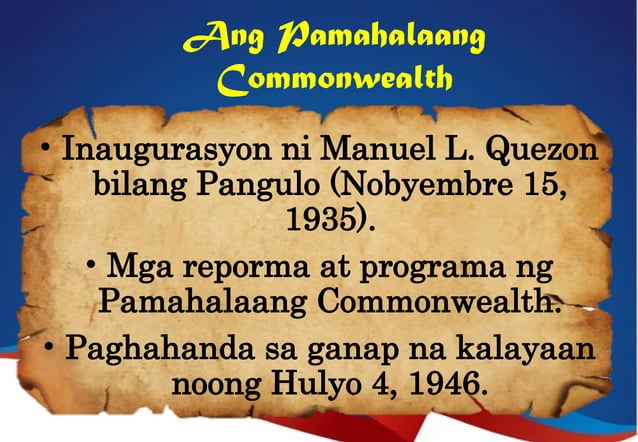 661803171-Kayamanan-Pilipinisasyon-Tungo-Sa-Pagsasarili.pptx