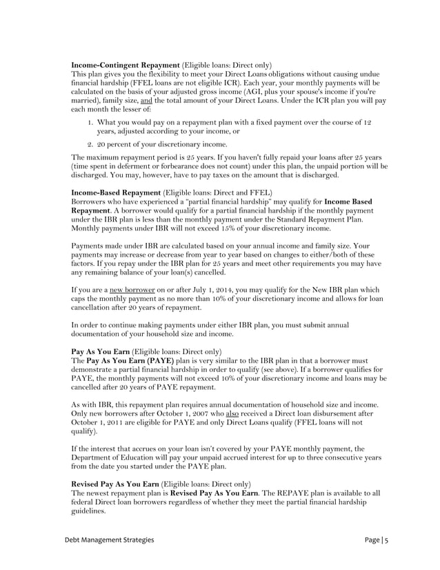 Debt Management Strategies | PDF