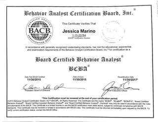 BCBA Certificate | PPT