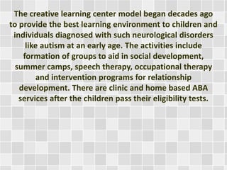 Understanding The Creative Learning Center | PPTX