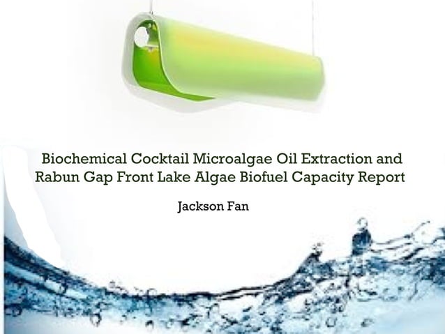 Algae Oil Extraction presentation | PPT | Chemistry | Science