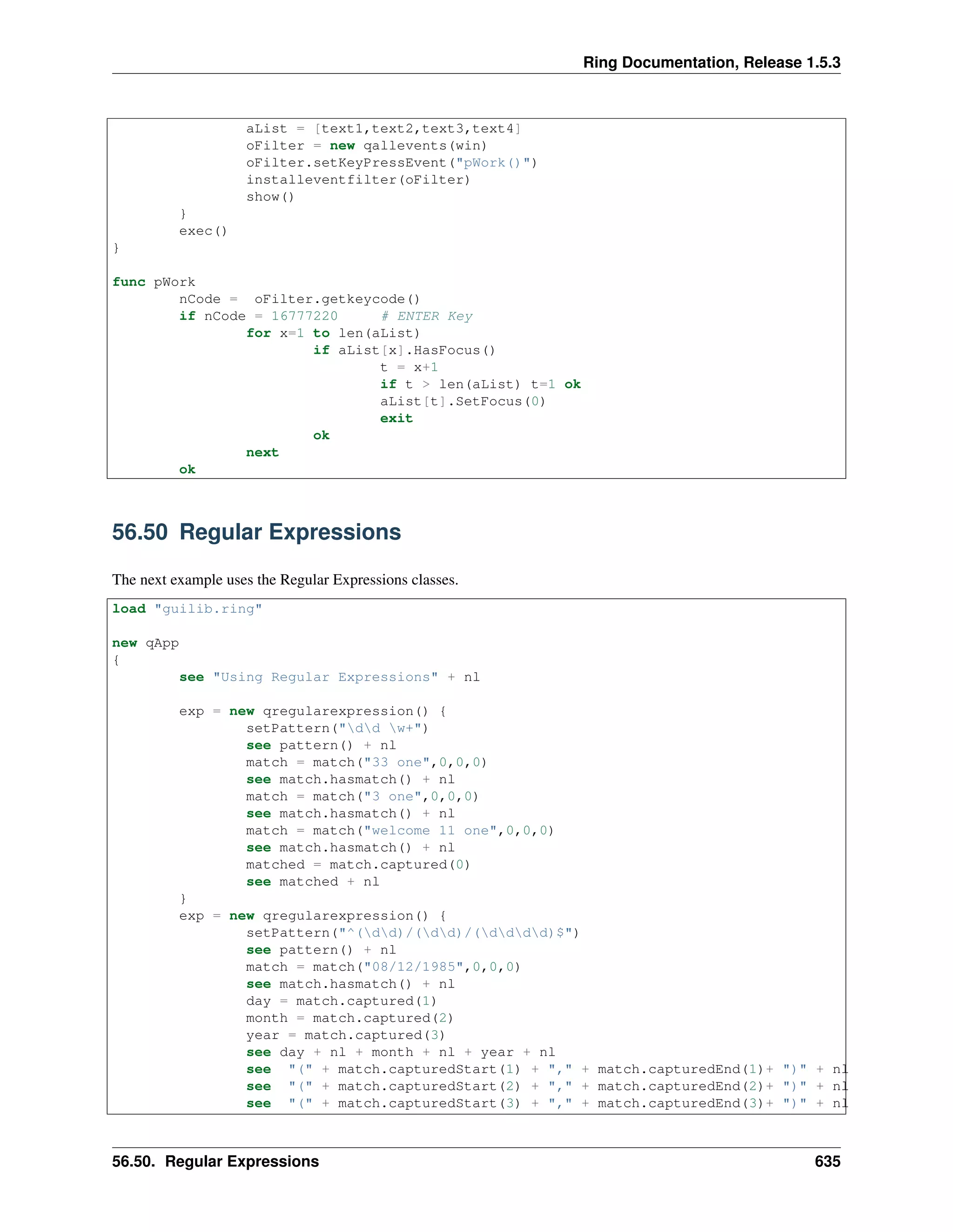 The Ring programming language version 1.5.3 book - Part 77 of 184 | PDF