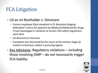 Current Good Manufacturing Practices: Drug and Biologics | PDF