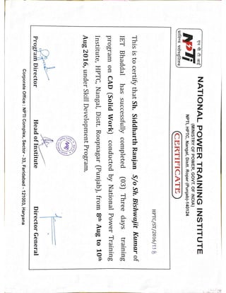 certificate npti | PDF