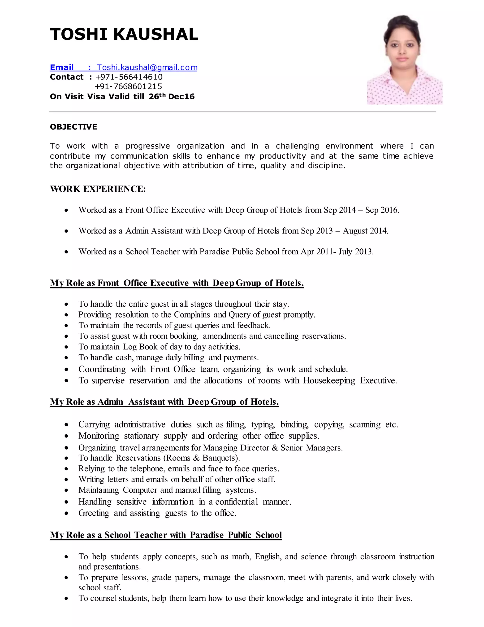TOSHI KAUSHAL CV | DOCX