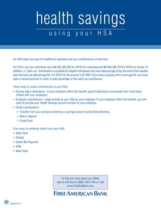 HSA Employee Guide | PDF