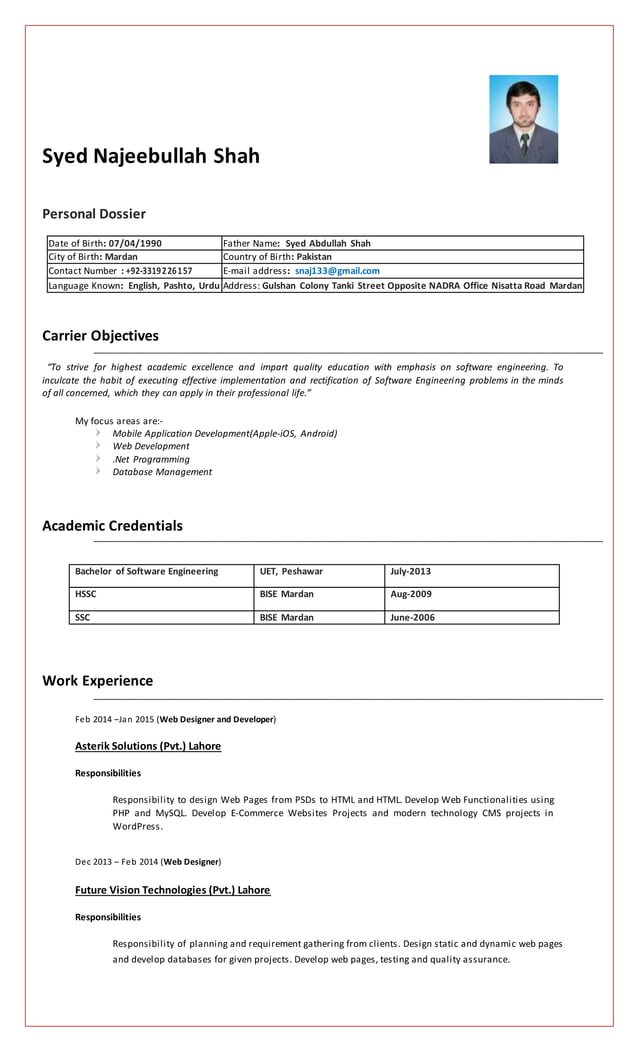 cv1 updated | DOCX | Web Development | Internet