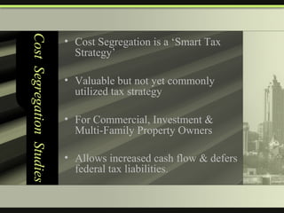 Cost Segregation Studies | PPT