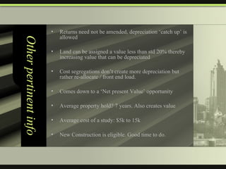 Cost Segregation Studies | PPT