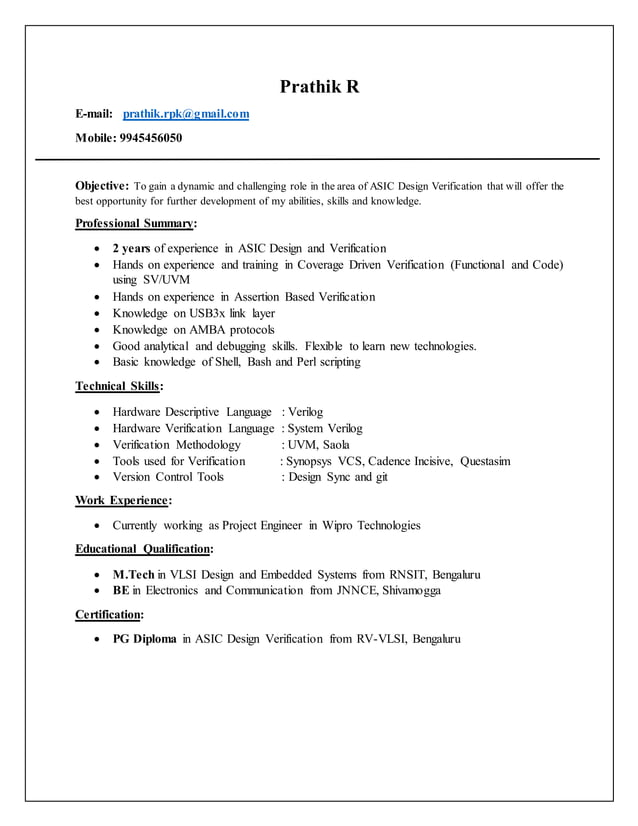 PrathikR_Resume | PDF