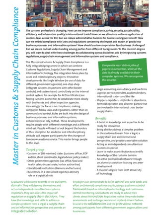 Master in Customs & Supply Chain Compliance brochure | PDF