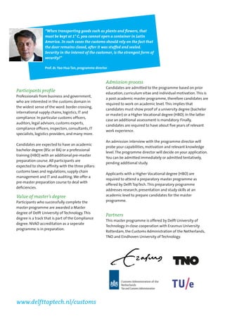 Master in Customs & Supply Chain Compliance brochure | PDF