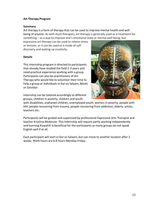 ART Internship Programs | PDF