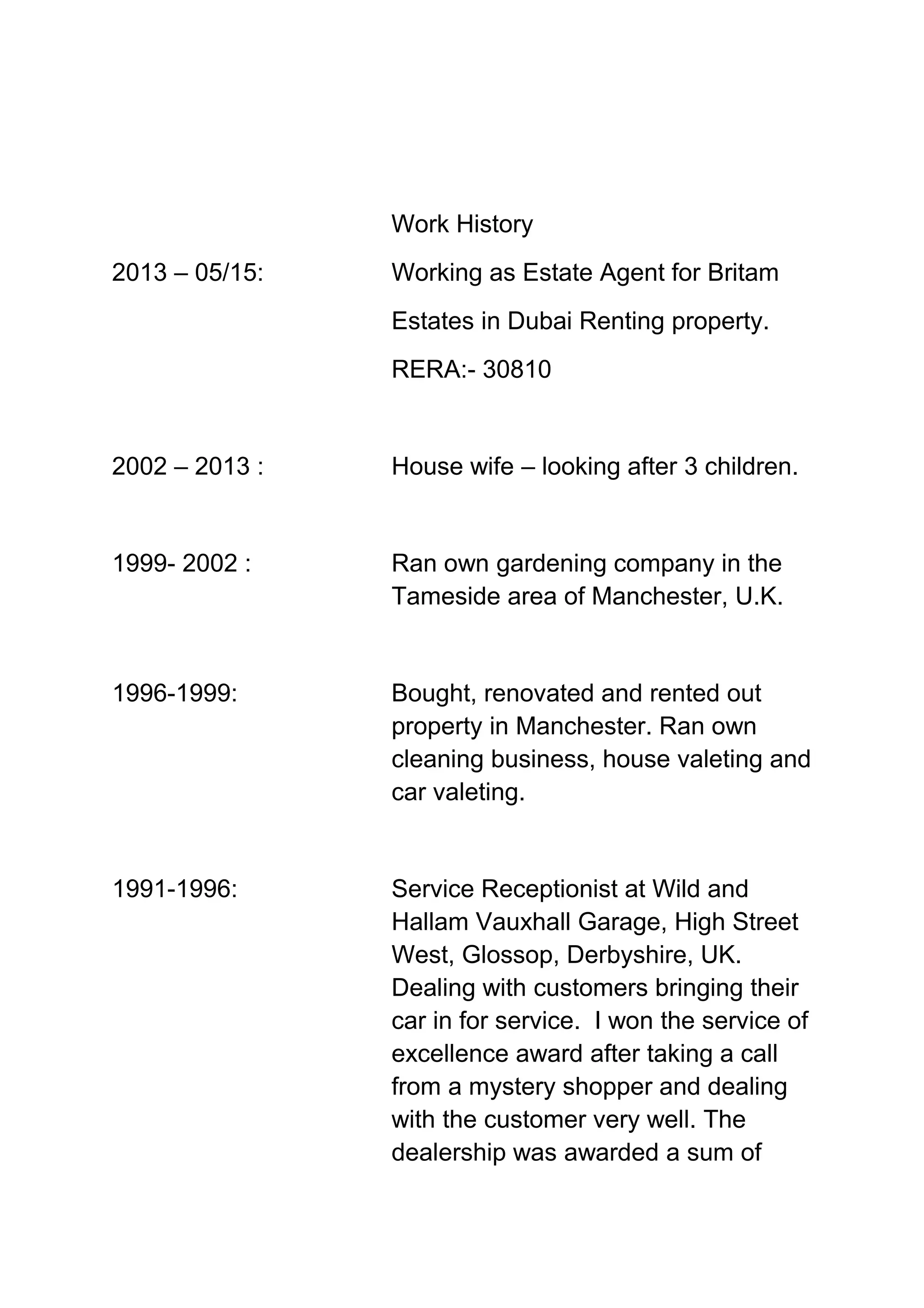 Diane Priestley C.V. | DOC