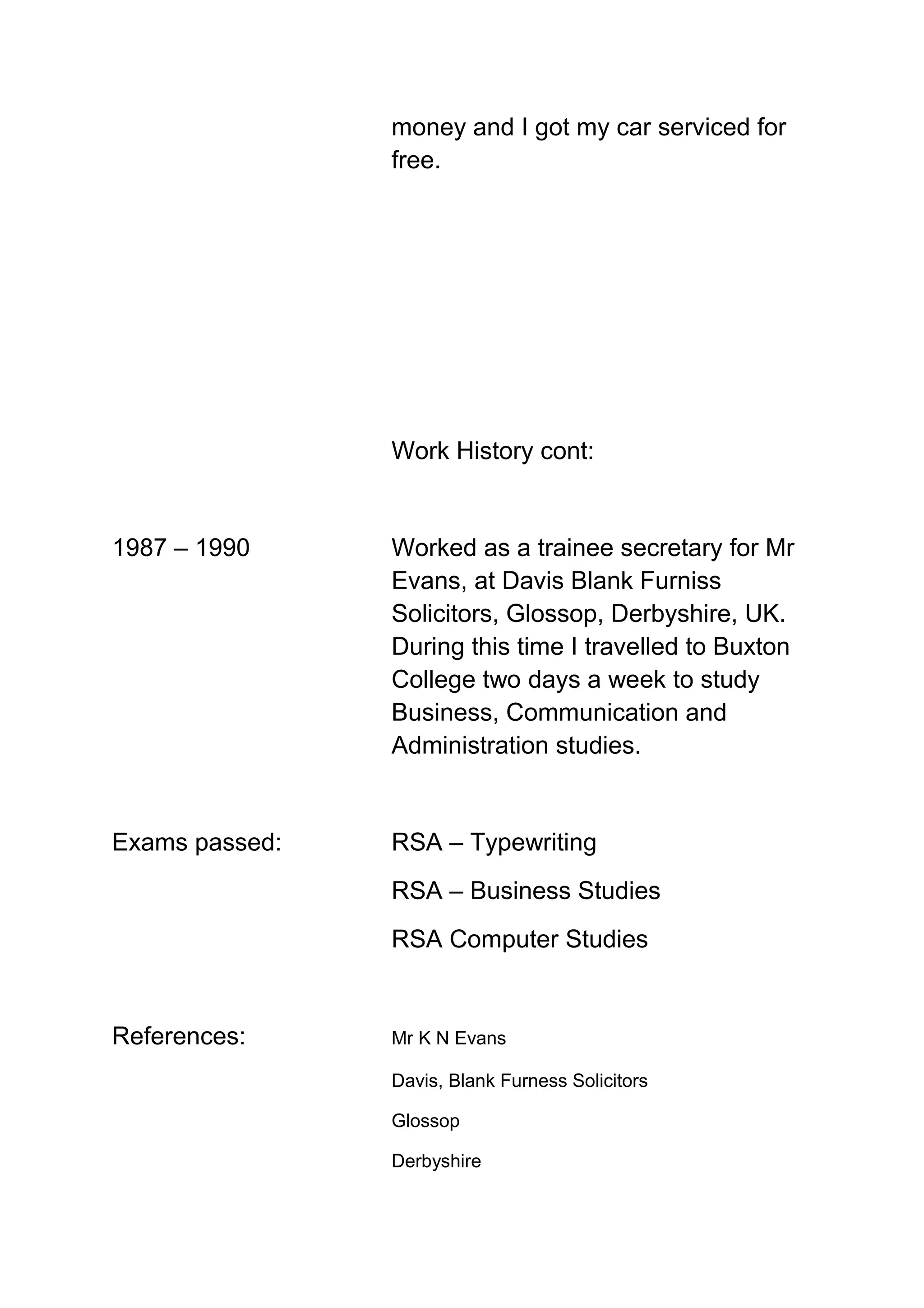 Diane Priestley C.V. | DOC