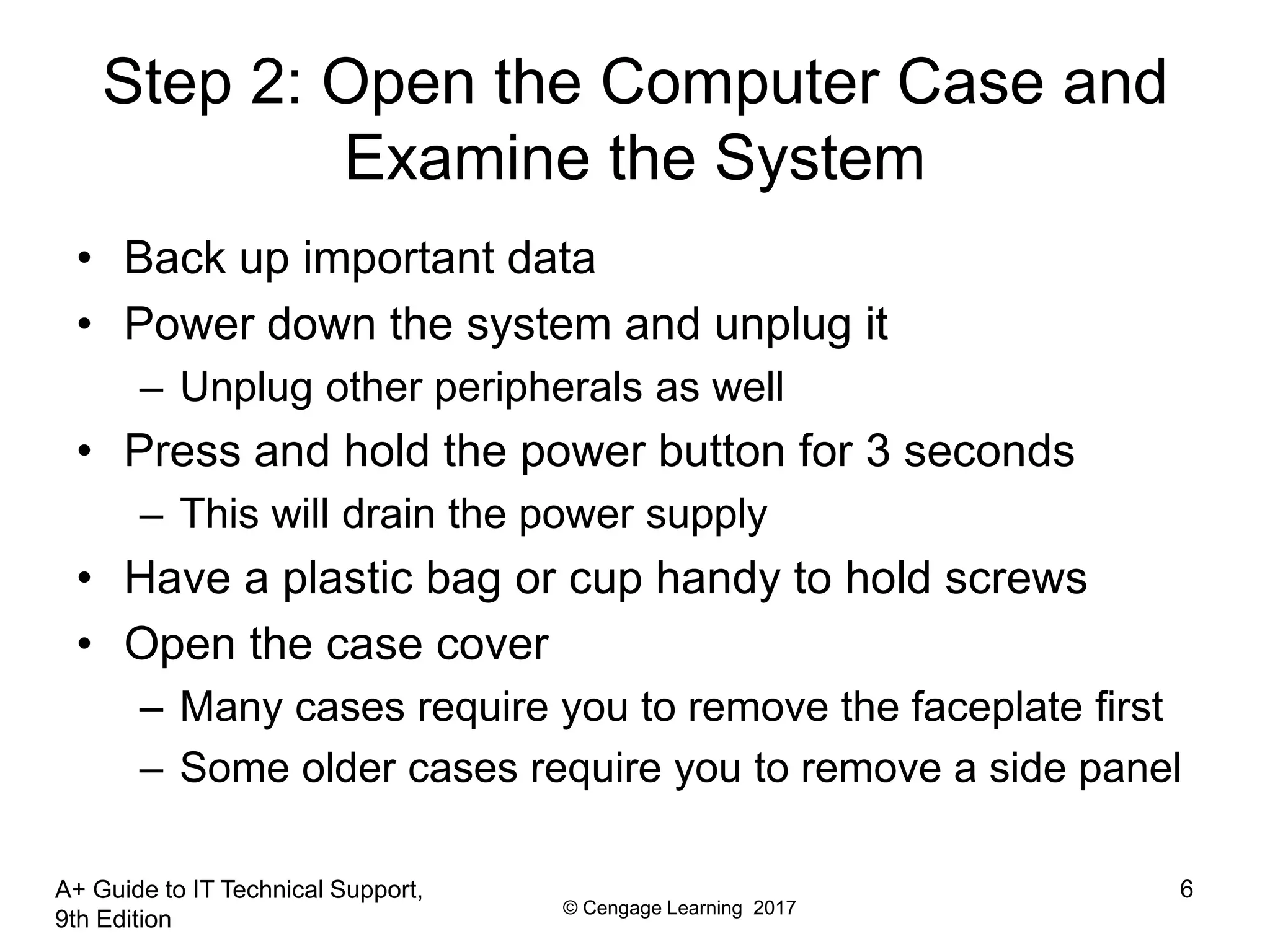 How to open a Computer | PPT