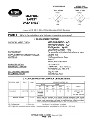 Nitrous oxide n2 o (1) | PDF