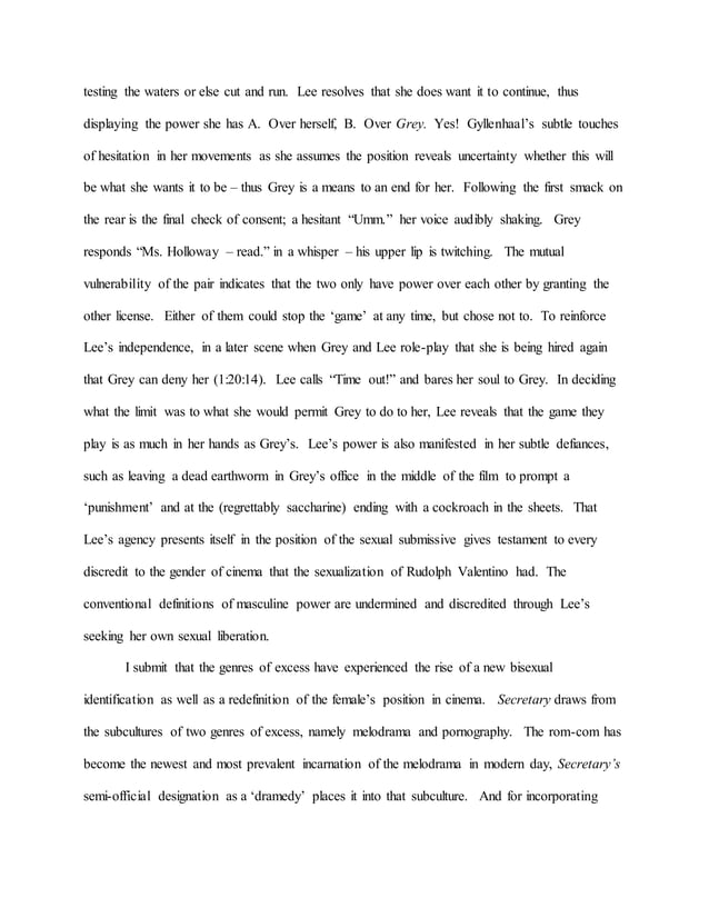 Secretary as Subversive Text | PDF