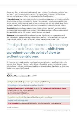 Going Digital - The Banking Transformation Road Map | PDF