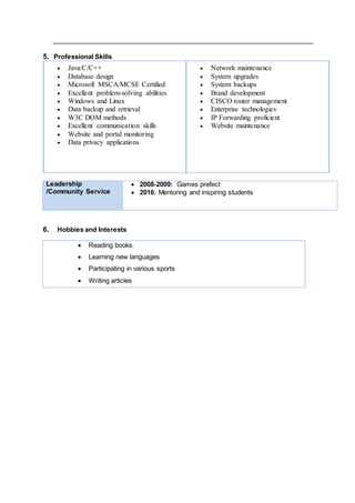 dennis cv | DOCX | Professional School | Postgraduate Education