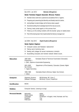 Bharath Resume | DOCX