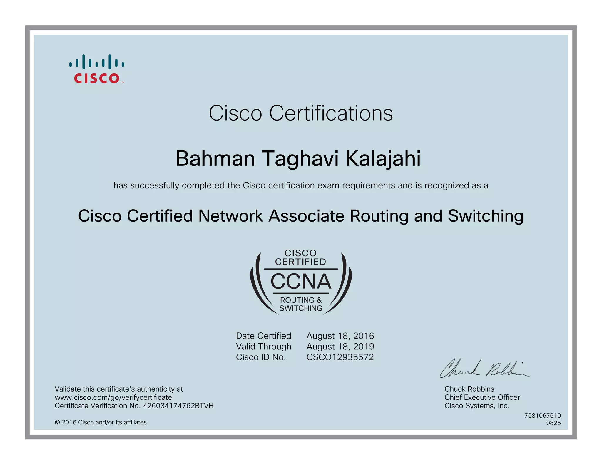 CCNA Routing and Switching_certificate | PPT