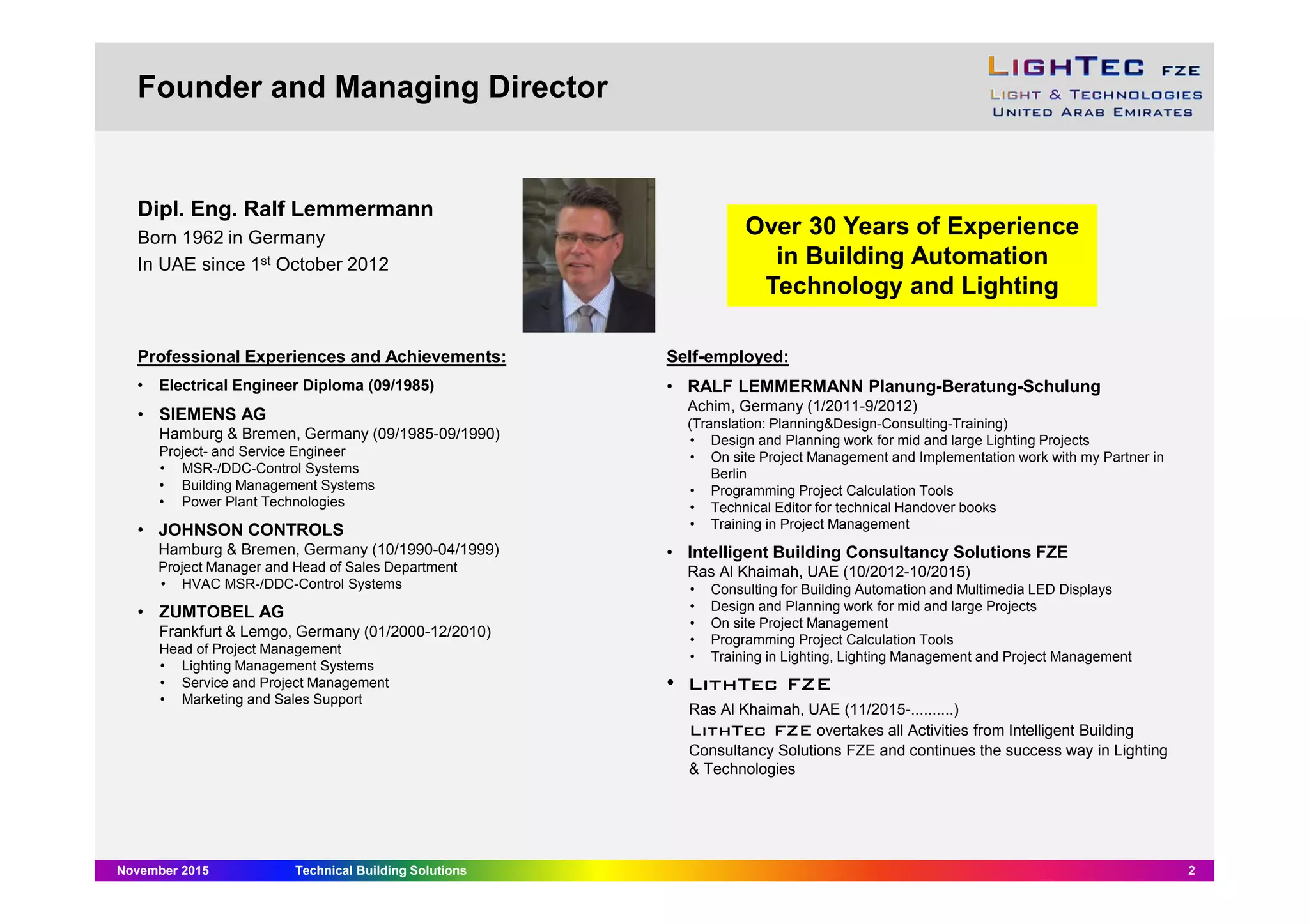 LighTec Technical Building Solutions | PDF