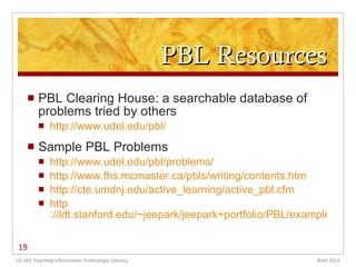 665 Session 12-PBL&Info Fluency-F11 | PPT