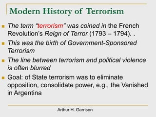 Global Terrorism and its types and prevention ppt. | PPT