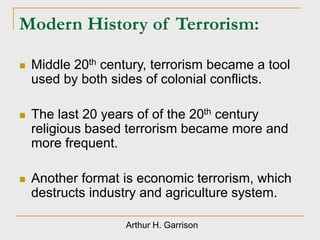 Global Terrorism and its types and prevention ppt. | PPT