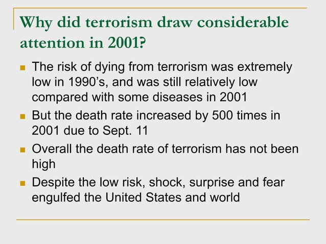 Global Terrorism and its types and prevention ppt. | PPT