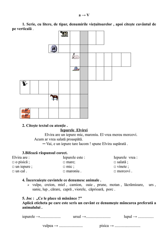 6654510 fise-limba-romana-clasa-i | PDF