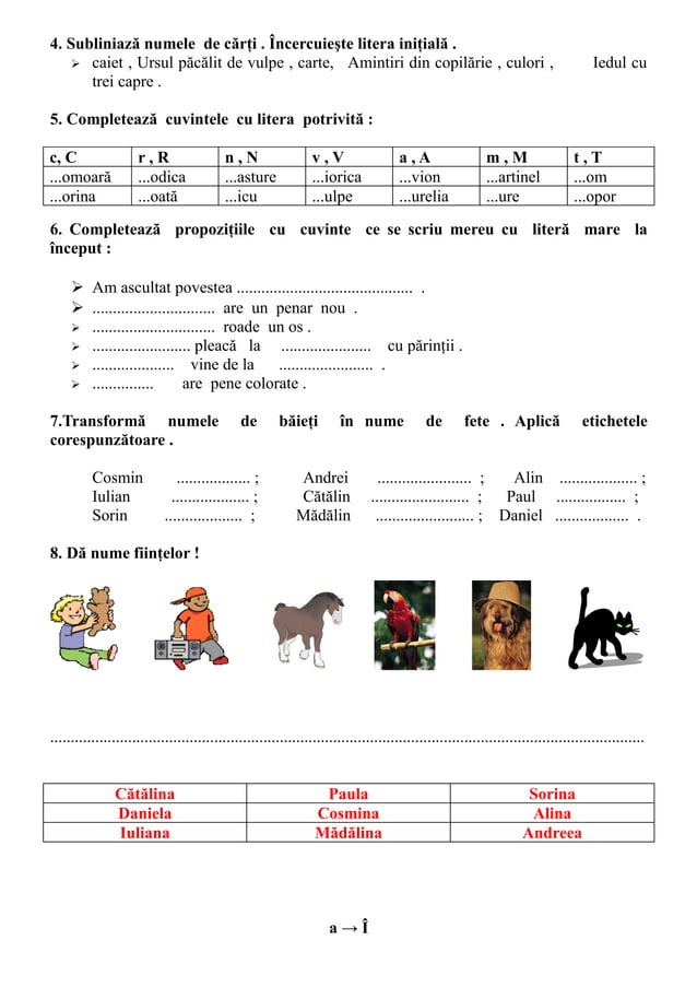 6654510 fise-limba-romana-clasa-i | PDF