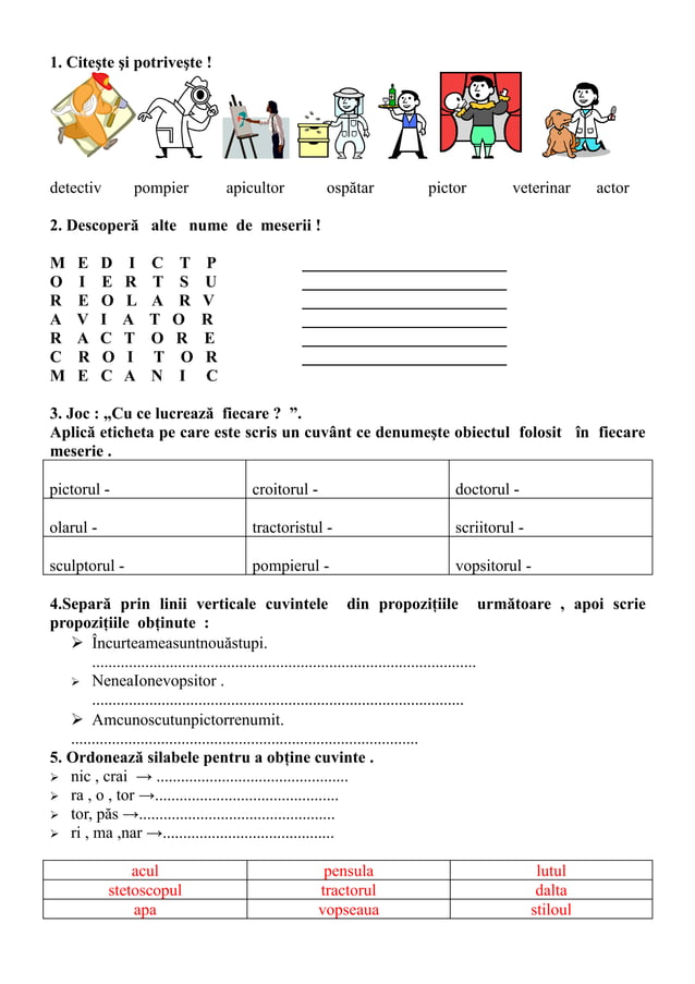 6654510 fise-limba-romana-clasa-i | PDF