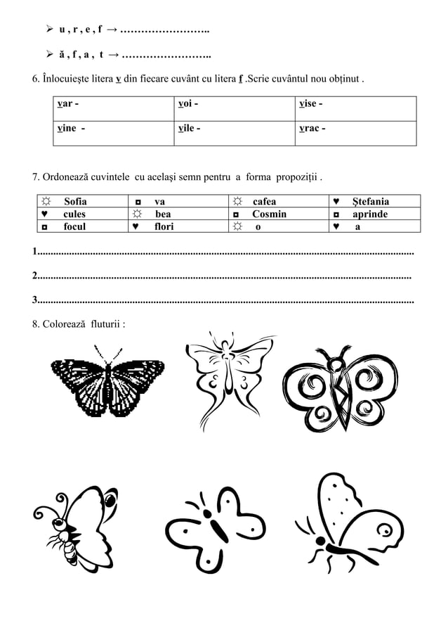 6654510 fise-limba-romana-clasa-i | PDF