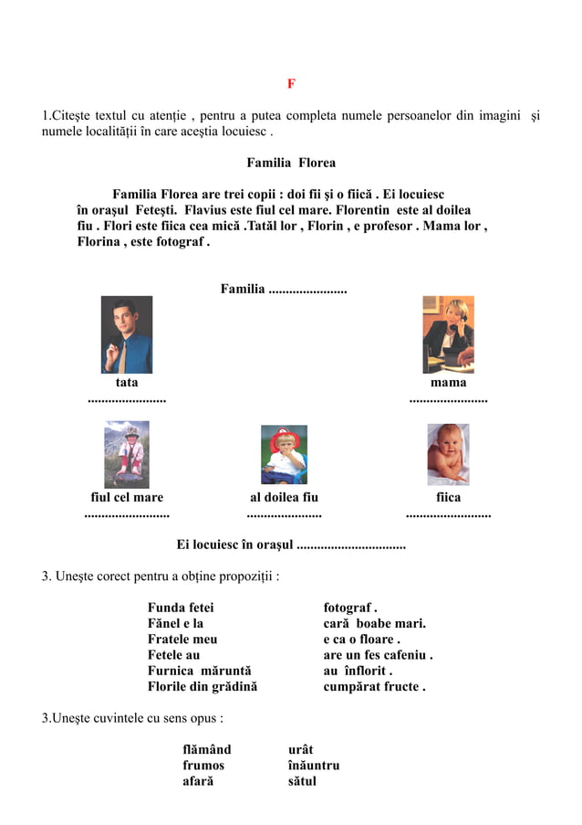 6654510 fise-limba-romana-clasa-i | PDF