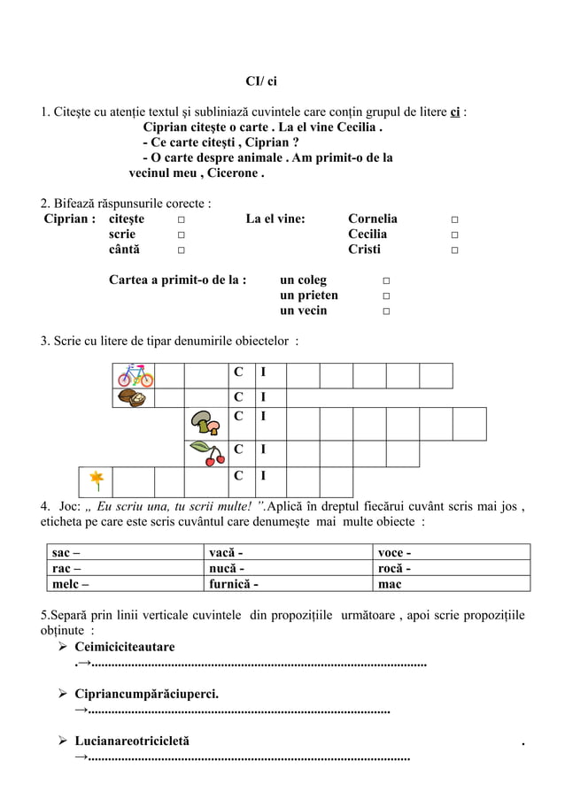 6654510 fise-limba-romana-clasa-i | PDF