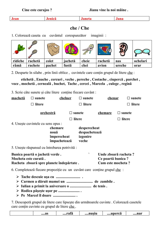 6654510 fise-limba-romana-clasa-i | PDF