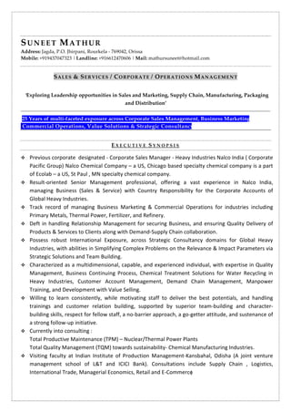 Suneet Mathur - Resume RV 4 | PDF