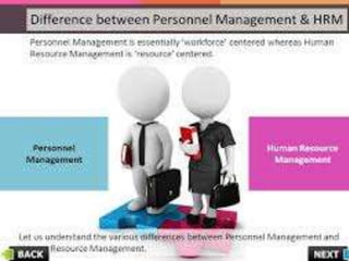 DIFFERENCE BETWEEN HRM AND PM ON AUG-03 | PPTX