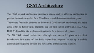 presentation on gsm architecture and fixed assignment | PPT