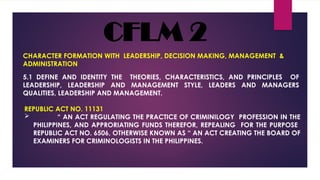 Chaacter Formation @: Leadership, desicion Making, management and ...