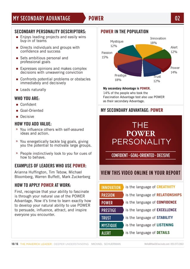 Michael--Schuerman-Fascination-Advantage-Report | PDF